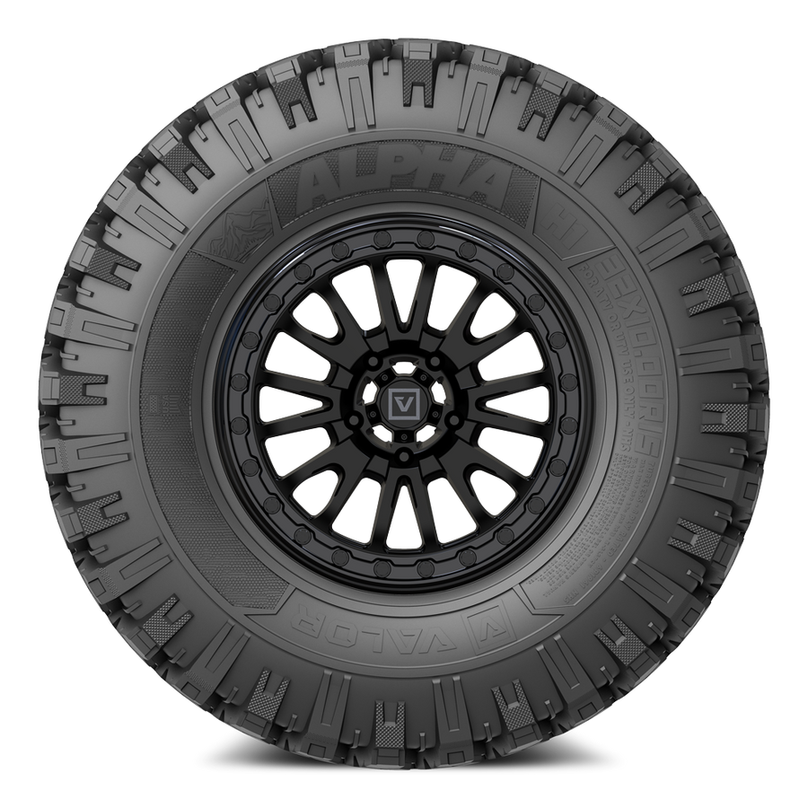 Alpha on 15x7 V16 SB UTV Wheel and Tire Kit | Valor Offroad