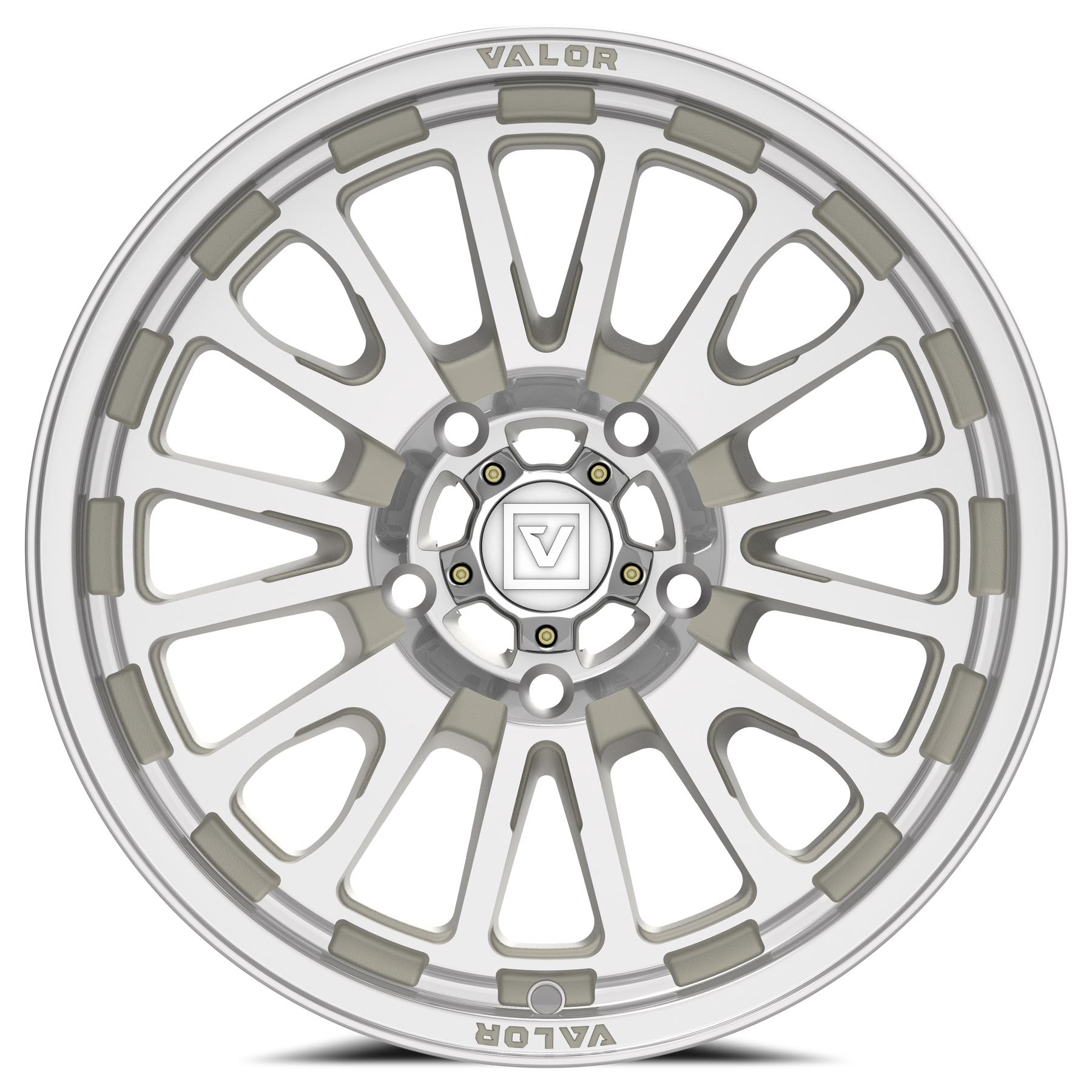 V14 Raw Machined UTV Wheel by Valor Offroad