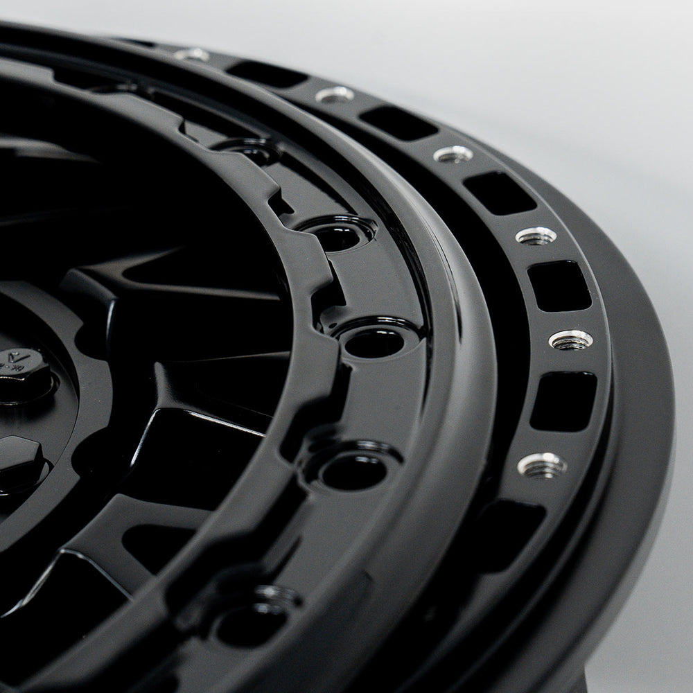V08 Beadlock UTV Wheel Satin Black | Valor Offroad