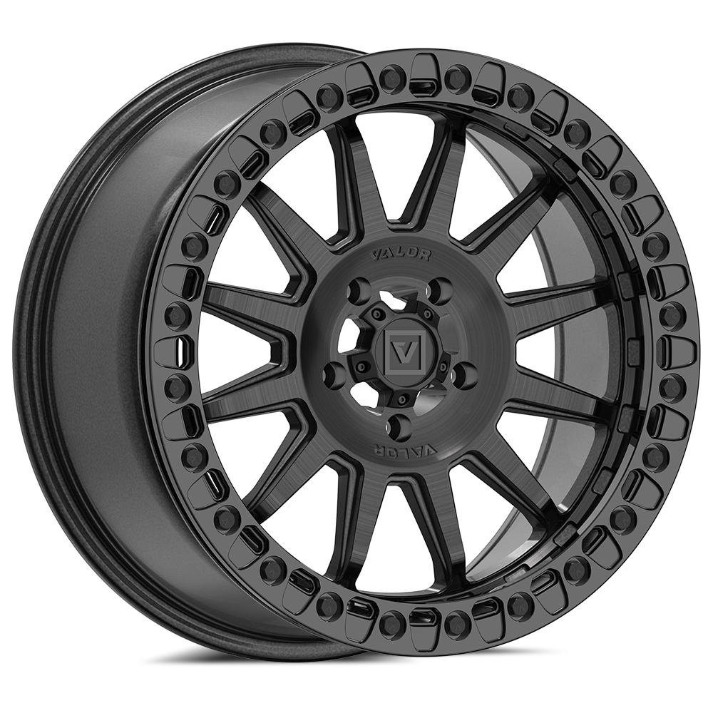 Valor V14 15" Wheels Dark Tint 32" MotoRavage XL Tires Polaris RZR ...