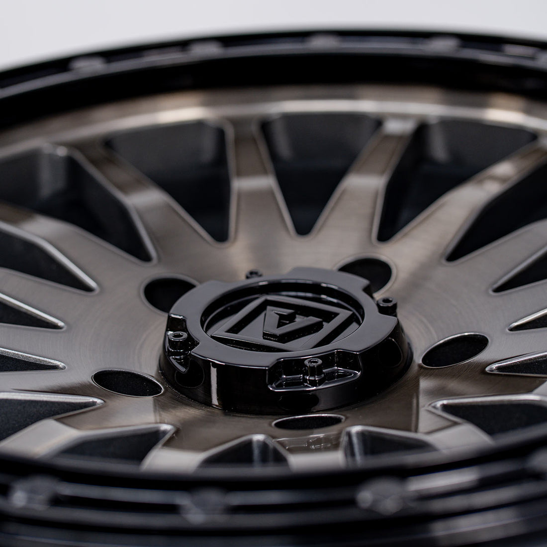 V06 Beadlock UTV Wheel - Brushed Gunmetal - Polaris RZR 5 Lug