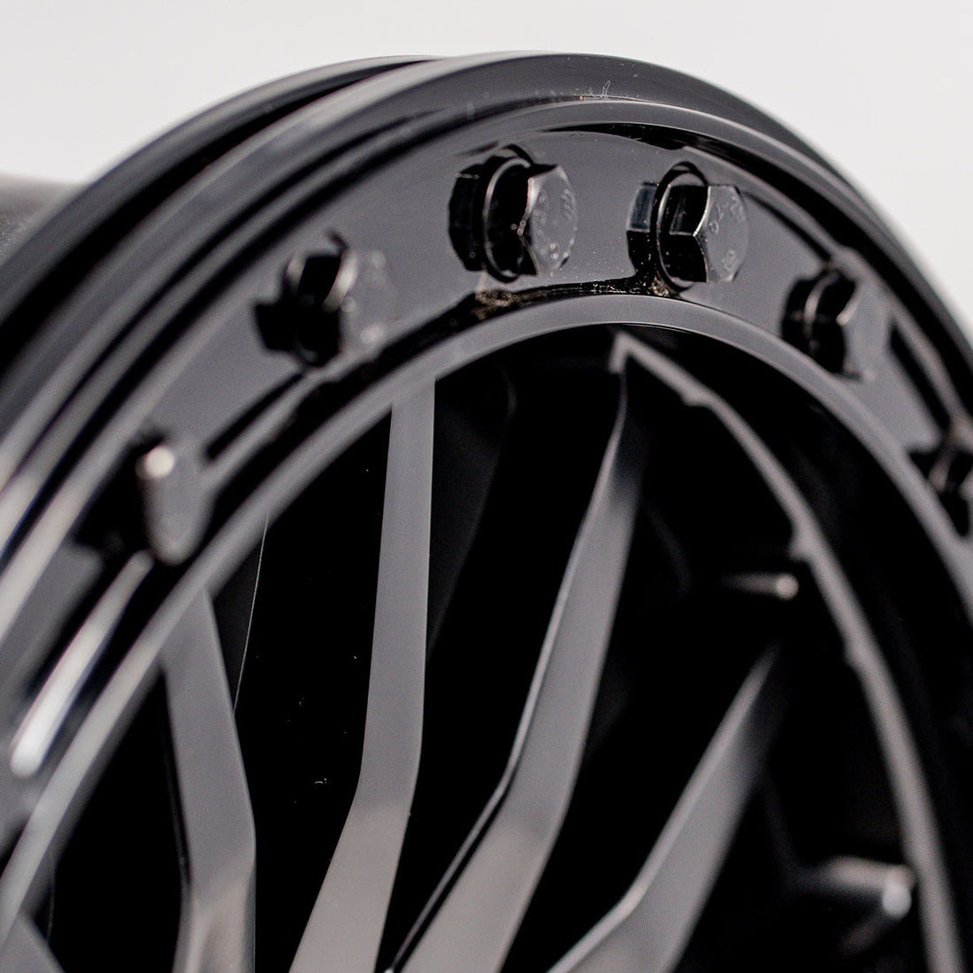 V06 Beadlock UTV Wheel - Satin Black - Polaris RZR 5 Lug