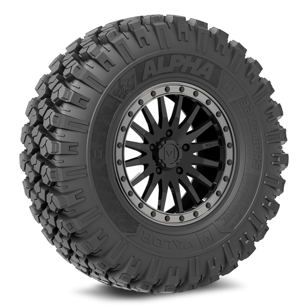 Alpha on 15x8 V06 GB UTV Wheel and Tire Kit | Valor Offroad