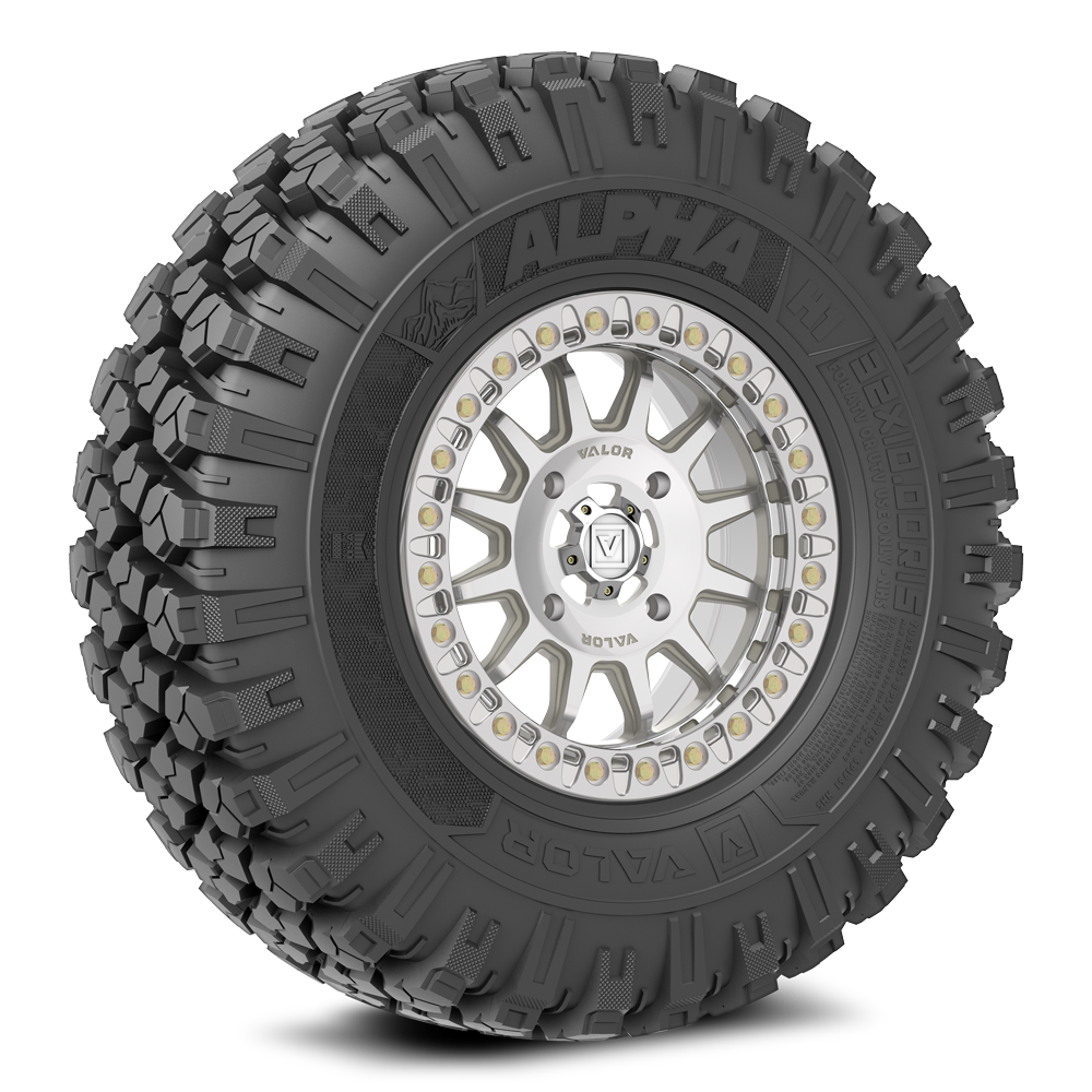 Alpha on 15x7 V09 RM UTV Wheel and Tire Kit | Valor Offroad