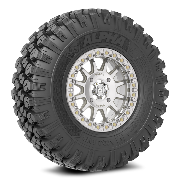 Alpha on 15x7 V09 RM UTV Wheel and Tire Kit | Valor Offroad