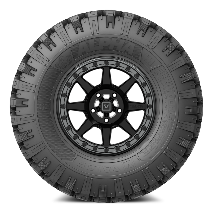 Alpha on 15x7 V13 SB UTV Wheel and Tire Kit | Valor Offroad