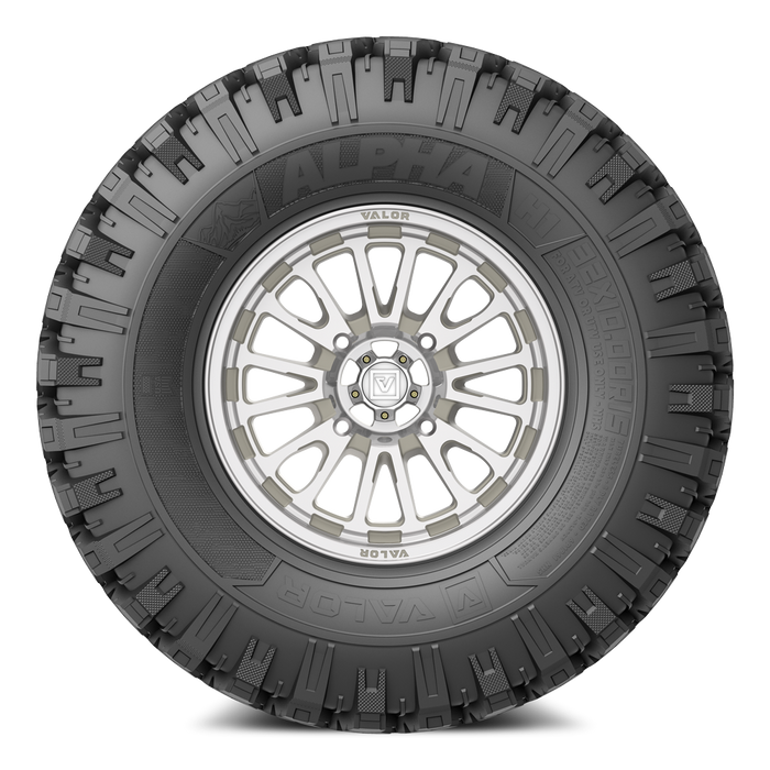 Alpha on 15x7 V14 RM UTV Wheel and Tire Kit | Valor Offroad